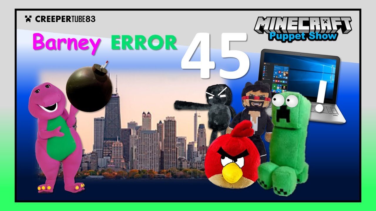 [CT83] Barney Error 45 | MinecraftPuppetShow - YouTube