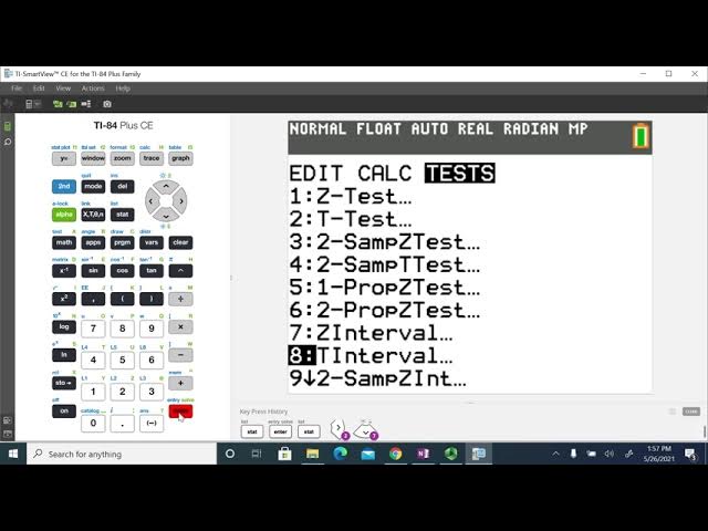 Zinterval Ti 84 Plus Confidence Interval Calculation In TI Nspire And