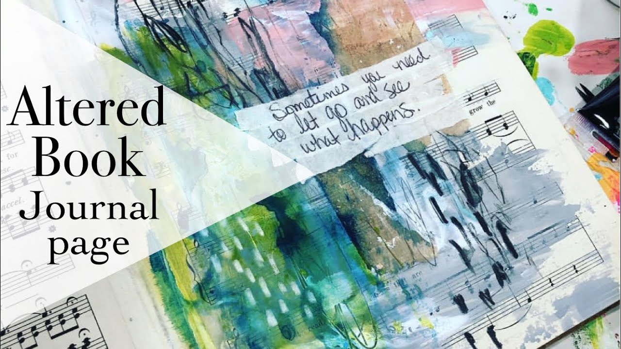 Altered Book Journal Page - YouTube