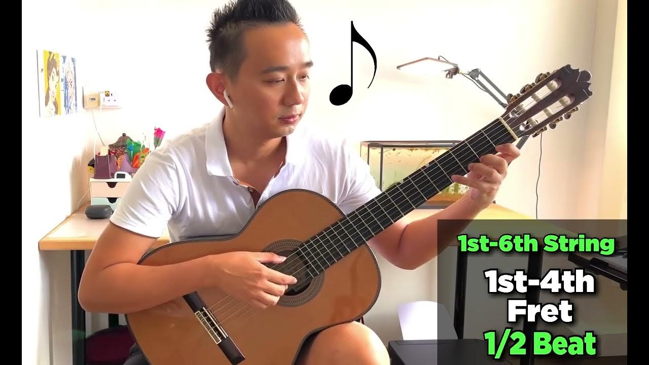 Guitar Warm Up 3 - All 6 Strings First 4 Frets - YouTube