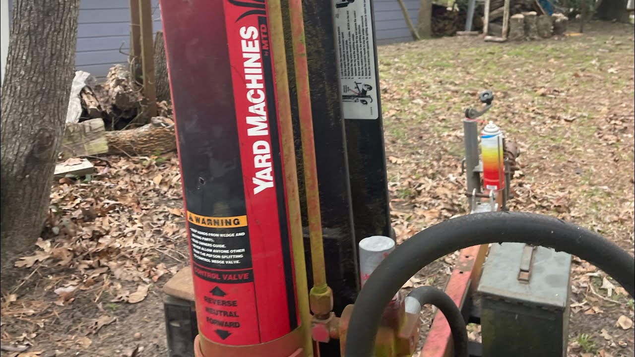 Yard Man by MTD Log Splitter 19 years old why won’t it Run - YouTube