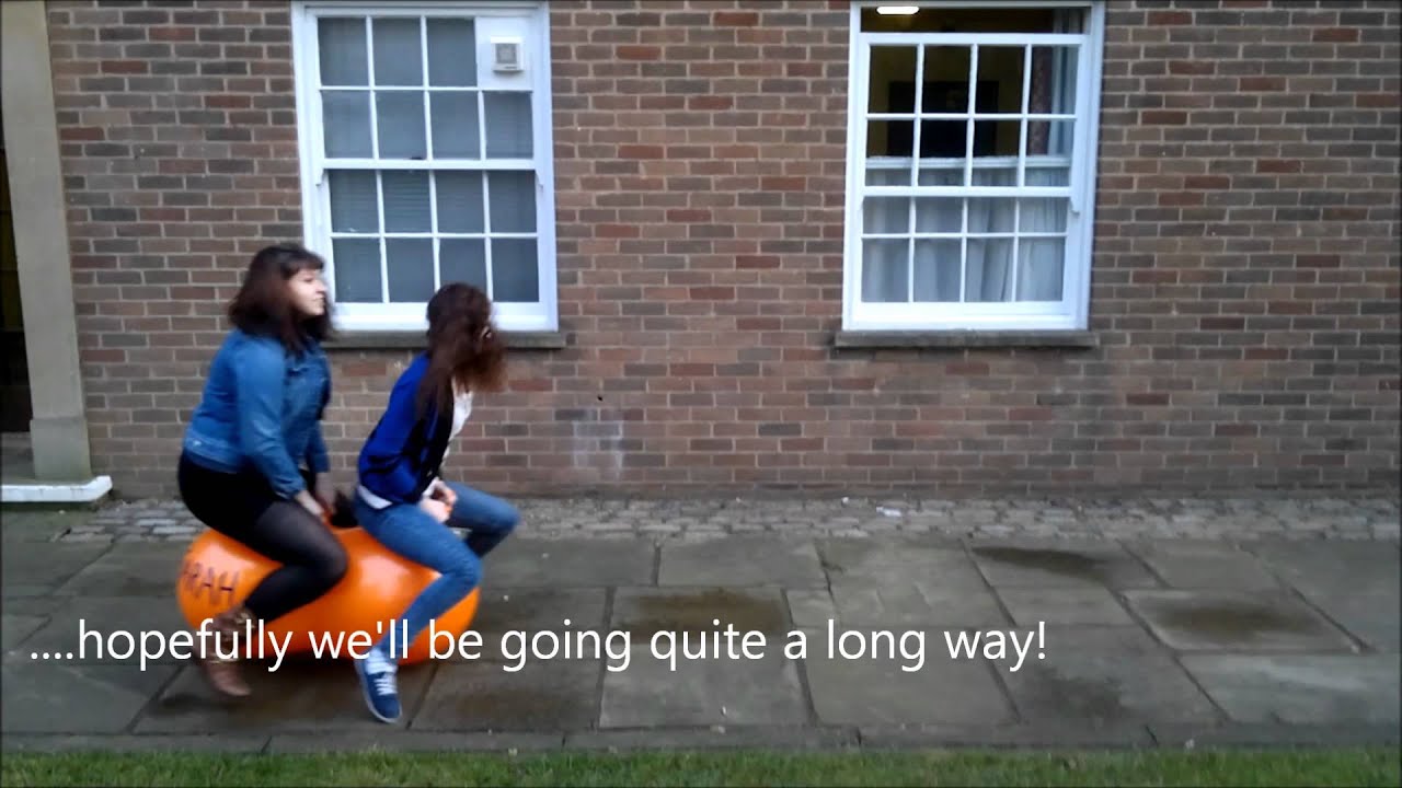 Sarah & Ella's Wild Giant Space Tandem Hopper Adventure! - YouTube