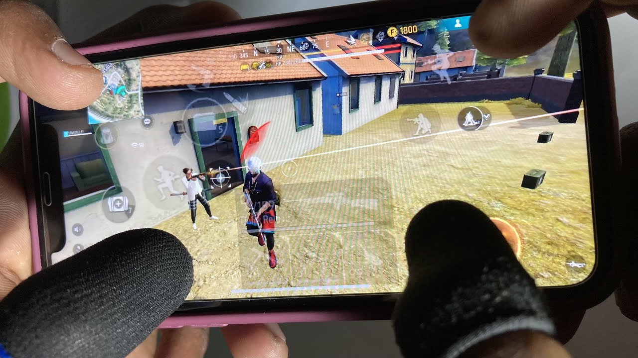 iPhone 11 Free Fire Max Hud 4 Finger One Shot Handcam - YouTube