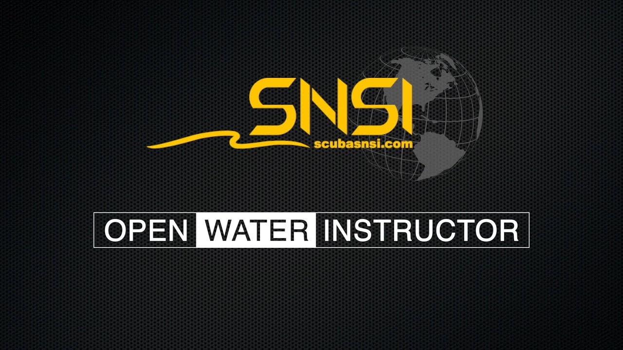 SNSI Open Water Instructor - Korean - YouTube