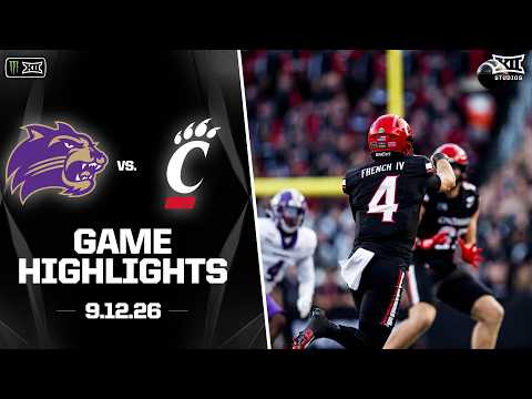 Western Carolina vs. Cincinnati Highlights | 2026 Monster Energy Big 12 Football