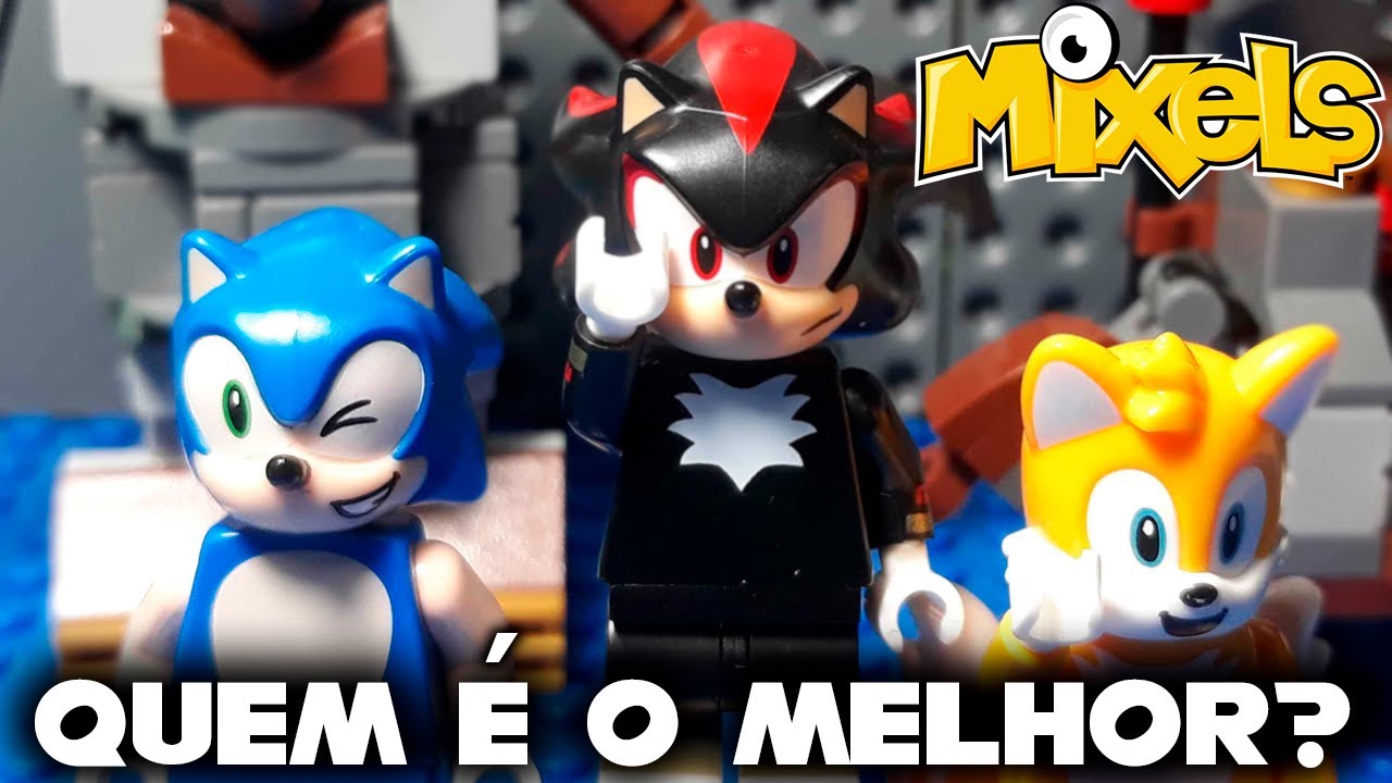 SHADOW, SONIC E TAILS em um JOGO criado pelos MIXELS - YouTube