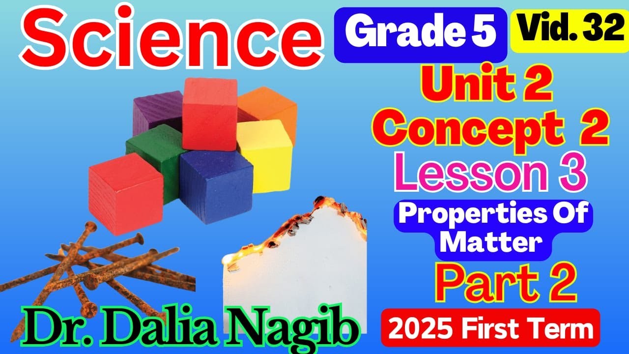 ساينس خامسة ابتدائى ترم اول 𝐒𝐜𝐢𝐞𝐧𝐜𝐞 𝐆𝐫𝐚𝐝𝐞 𝟓 𝗨𝗻𝗶𝘁 𝟮 𝗖𝗼𝗻𝗰𝐞𝐩𝐭 𝟐 𝗹𝗲𝘀𝘀𝗼𝗻 𝟑 ...
