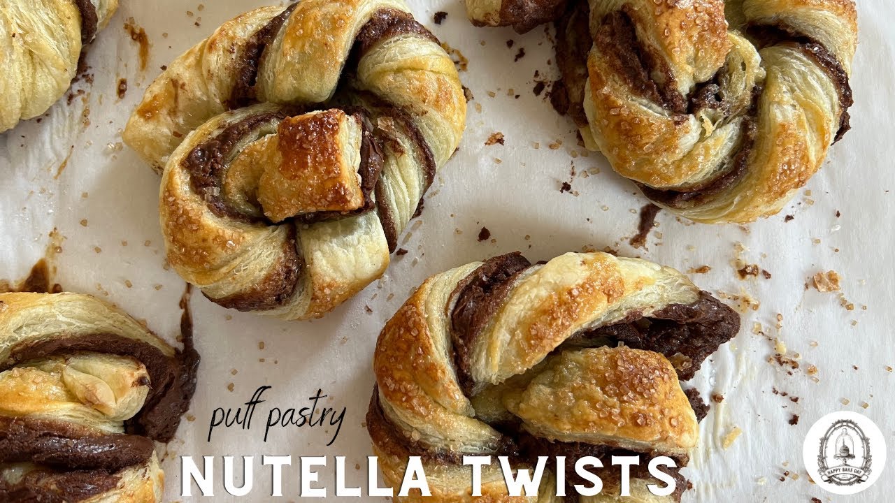 *Easter Favorite* How to Make Super Flaky Puff Pastry Nutella Twists ...