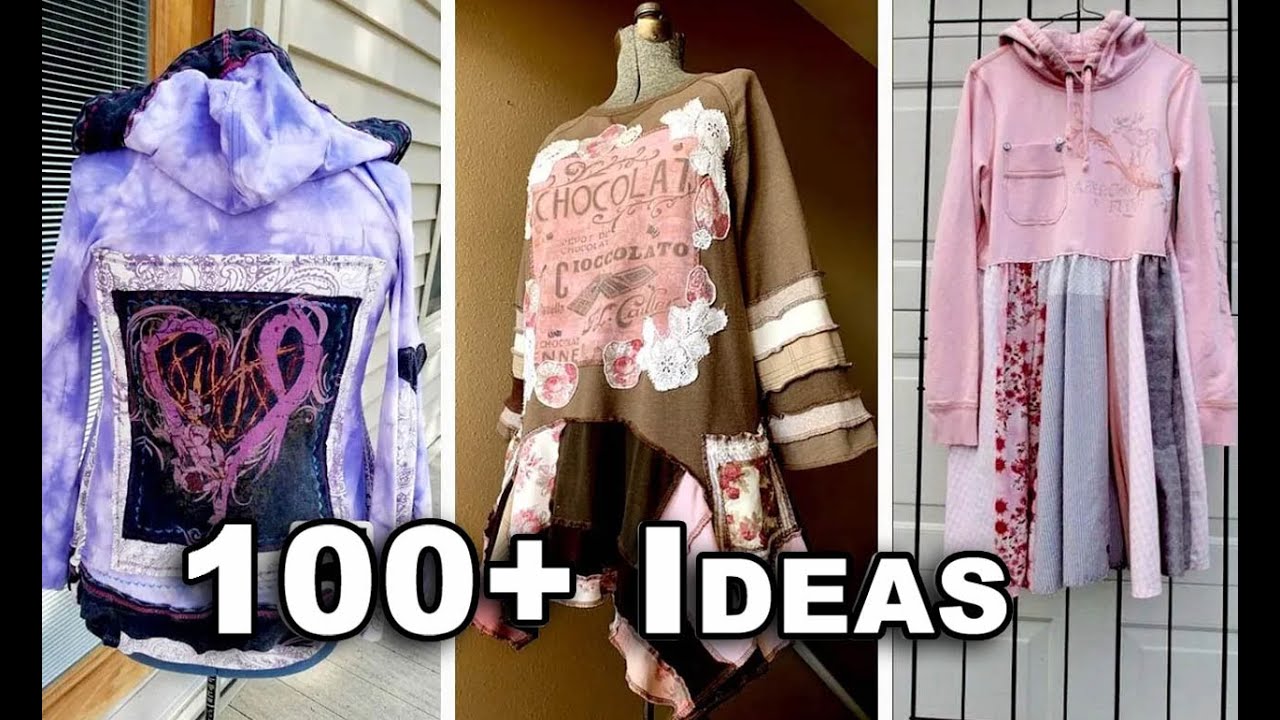 100+ Upcycled Sweatshirt Ideas | Easy DIY & Sewing Inspiration - YouTube