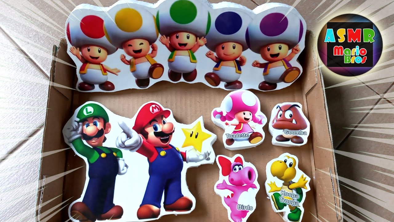 Unboxing Goomba & Green Shell Attack! 🐢 Super Mario Bros Enemies ASMR ...