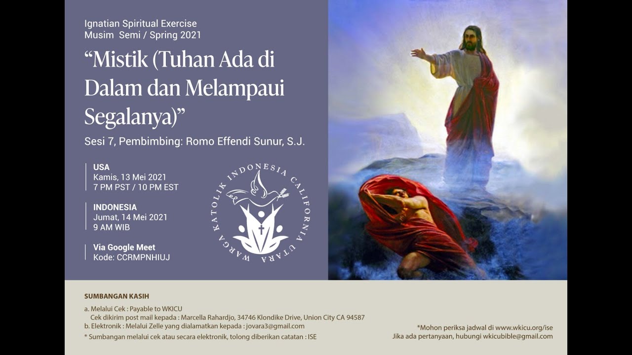 Latihan Rohani "Mistik (Tuhan ada di dalam dan melampaui segalanya ...