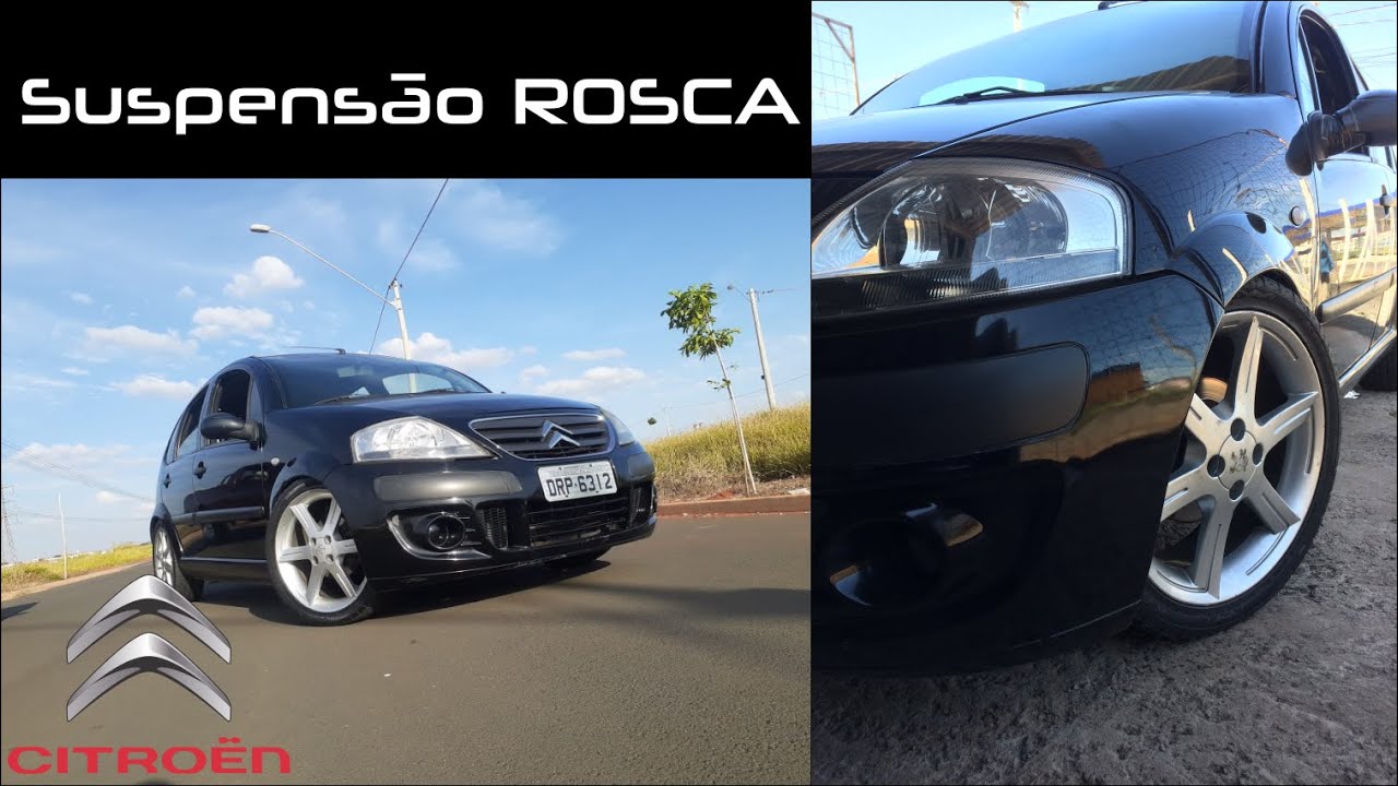 Citroën C3 *MONTAGEM DA SUSPENSÃO ROSCA* - YouTube