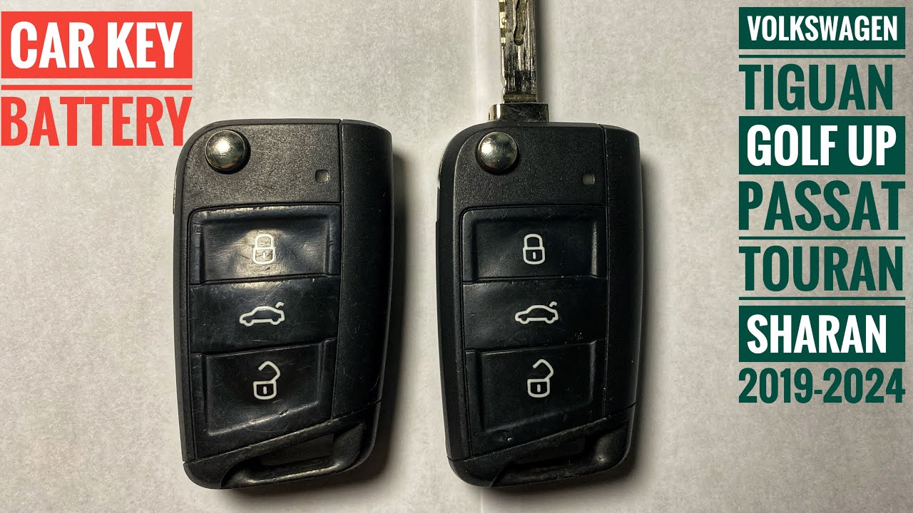 How to change Volkswagen Tiguan ( 2018-2024) Key Battery - YouTube