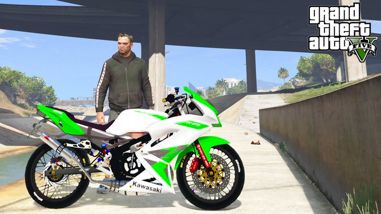 KAWASAKI NINJA RR FULL MODIF SUNMORI SUDAH KECE - GTA V MOD INDONESIA ...