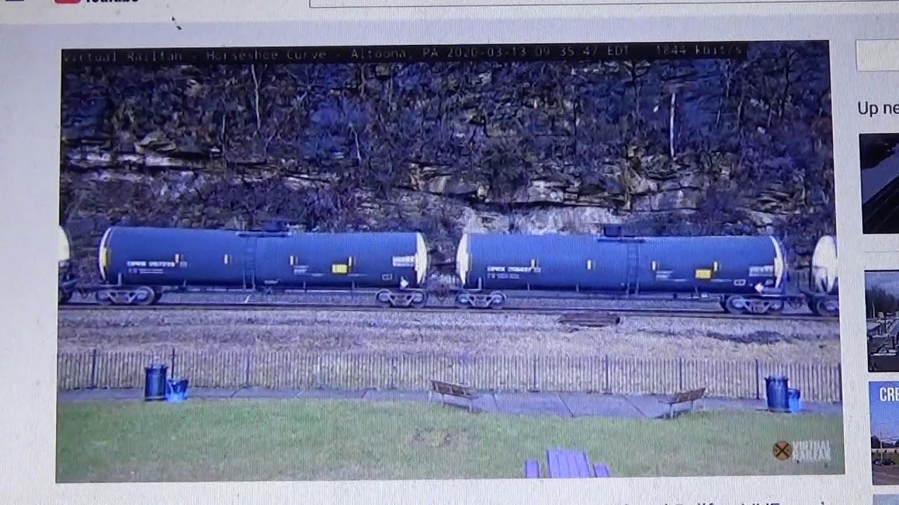 NS ethanol train WB Altoona PA - YouTube