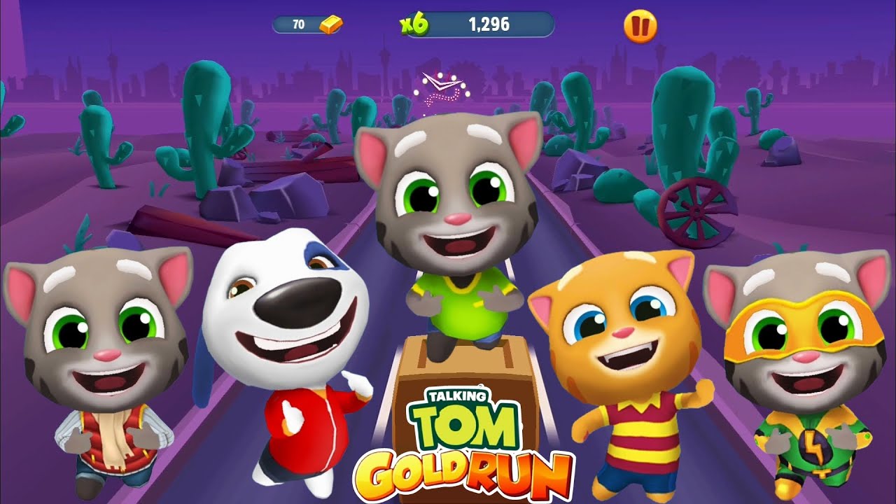 Talking Tom Gold Run Gameplay - Daily Missions Tom Alone In Las Vegas ...