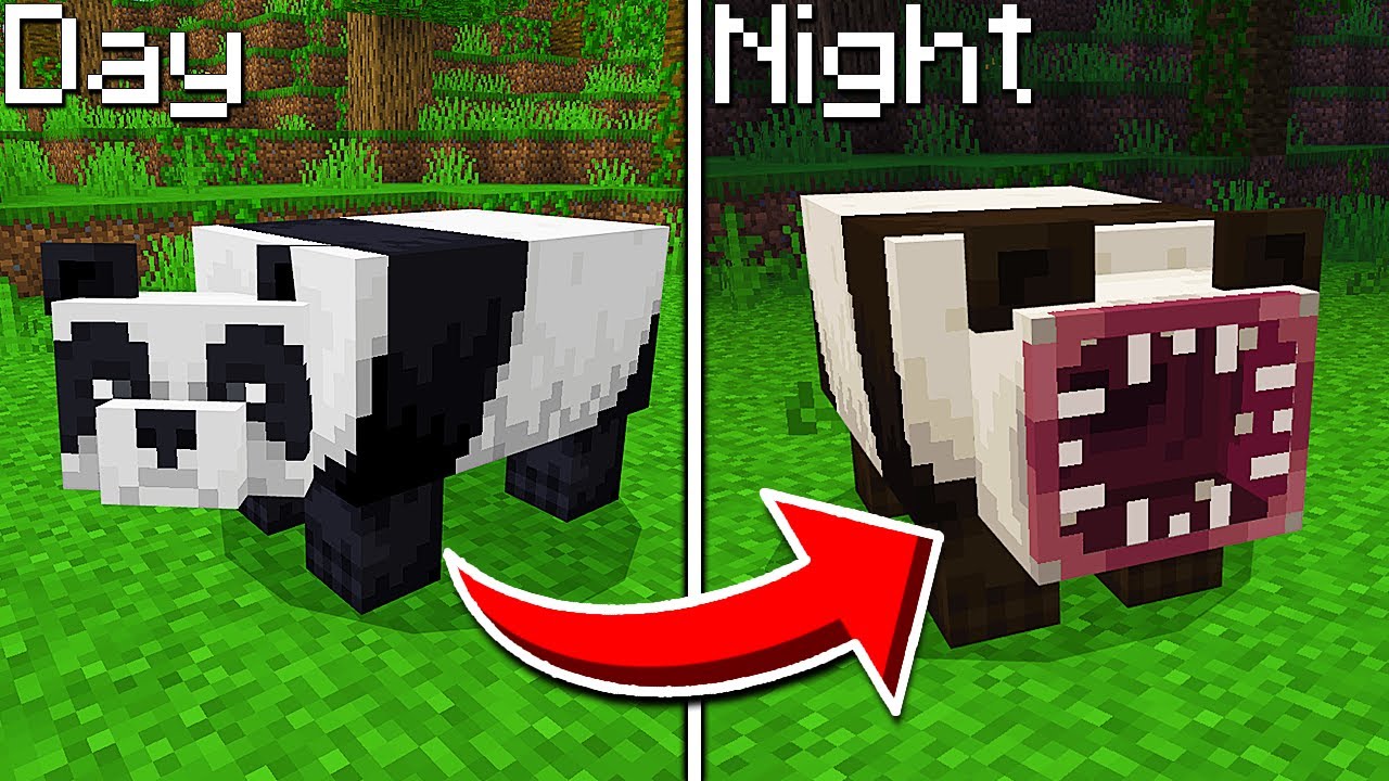 Minecraft Mobs Turn Scary At Night Youtube