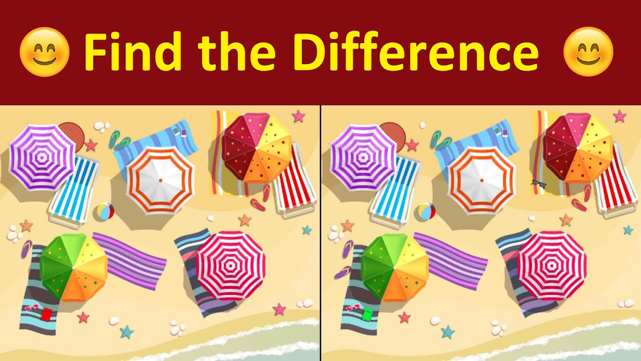 Find the Difference (Easy) : Puzzle 3 - YouTube