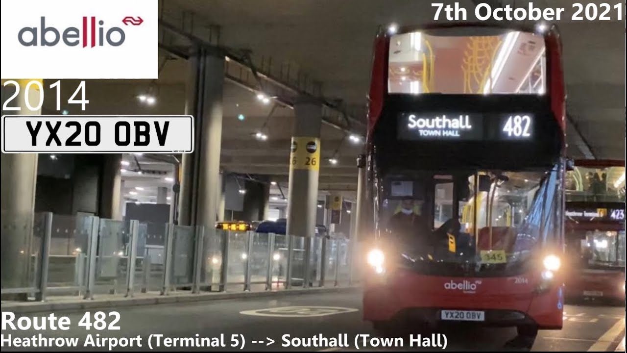 Abellio London: 2014 on Route 482 to Southall (UK Bus Timelapse #48 ...