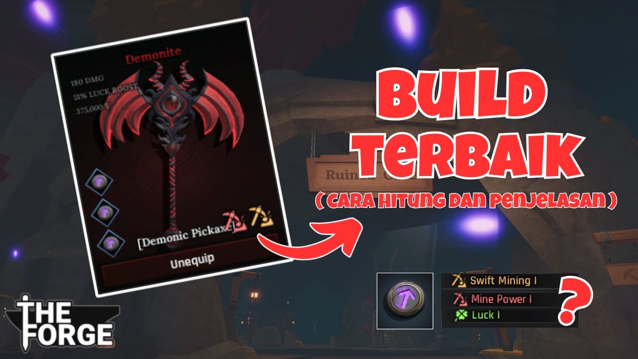 Rune Terbaik Untuk DEMONIC PICKAXE!! The Forge Roblox - YouTube