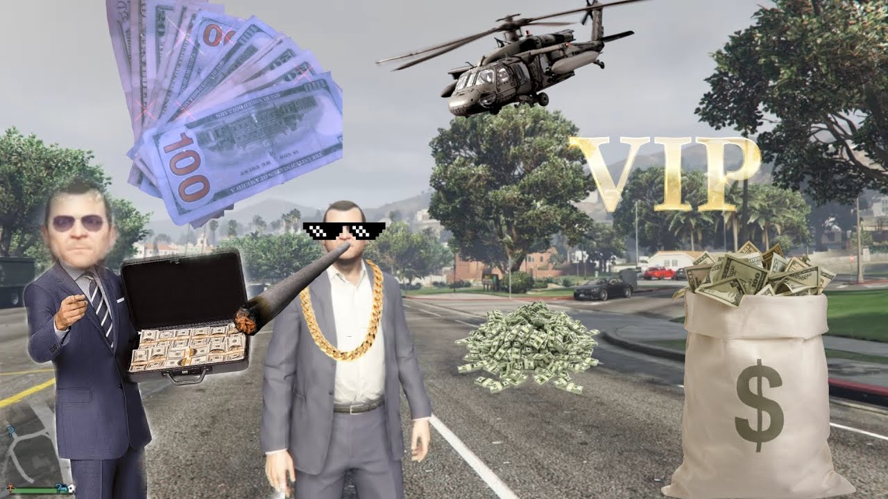 Playing GTA 5 As A Vip || being VIP in gta 5 for one day - YouTube