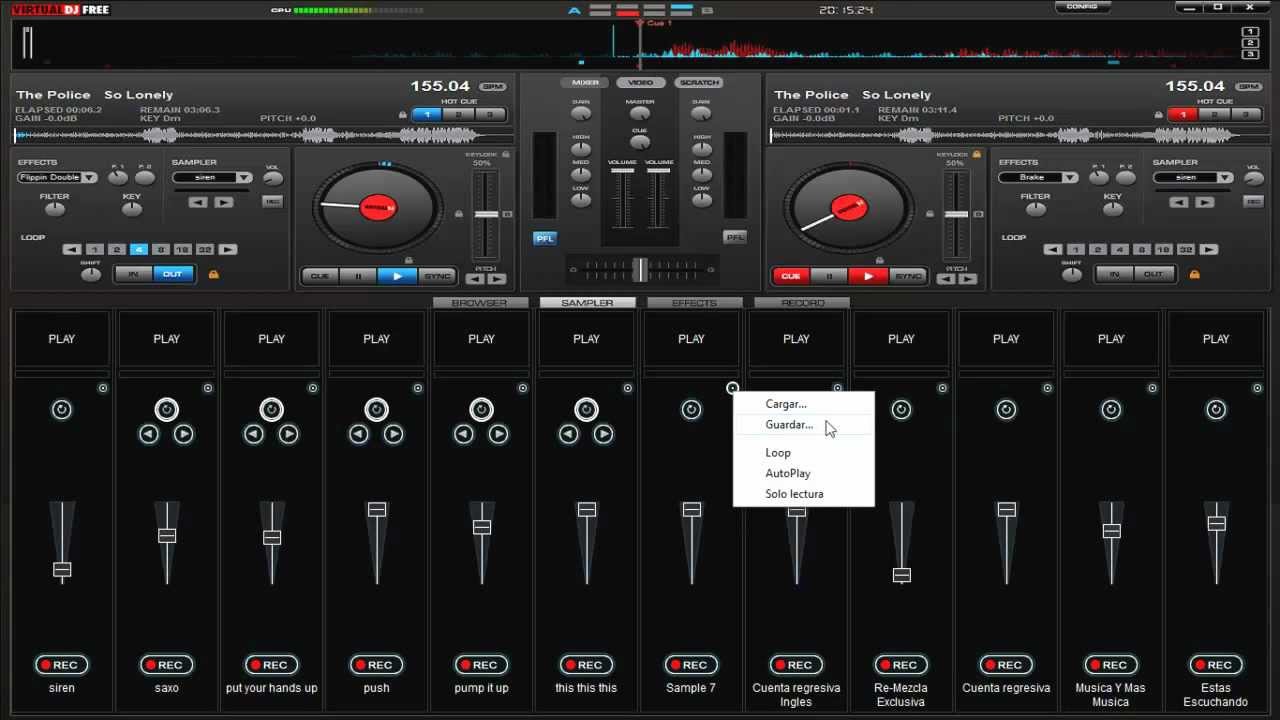 Como guardar un sample en virtual DJ - YouTube