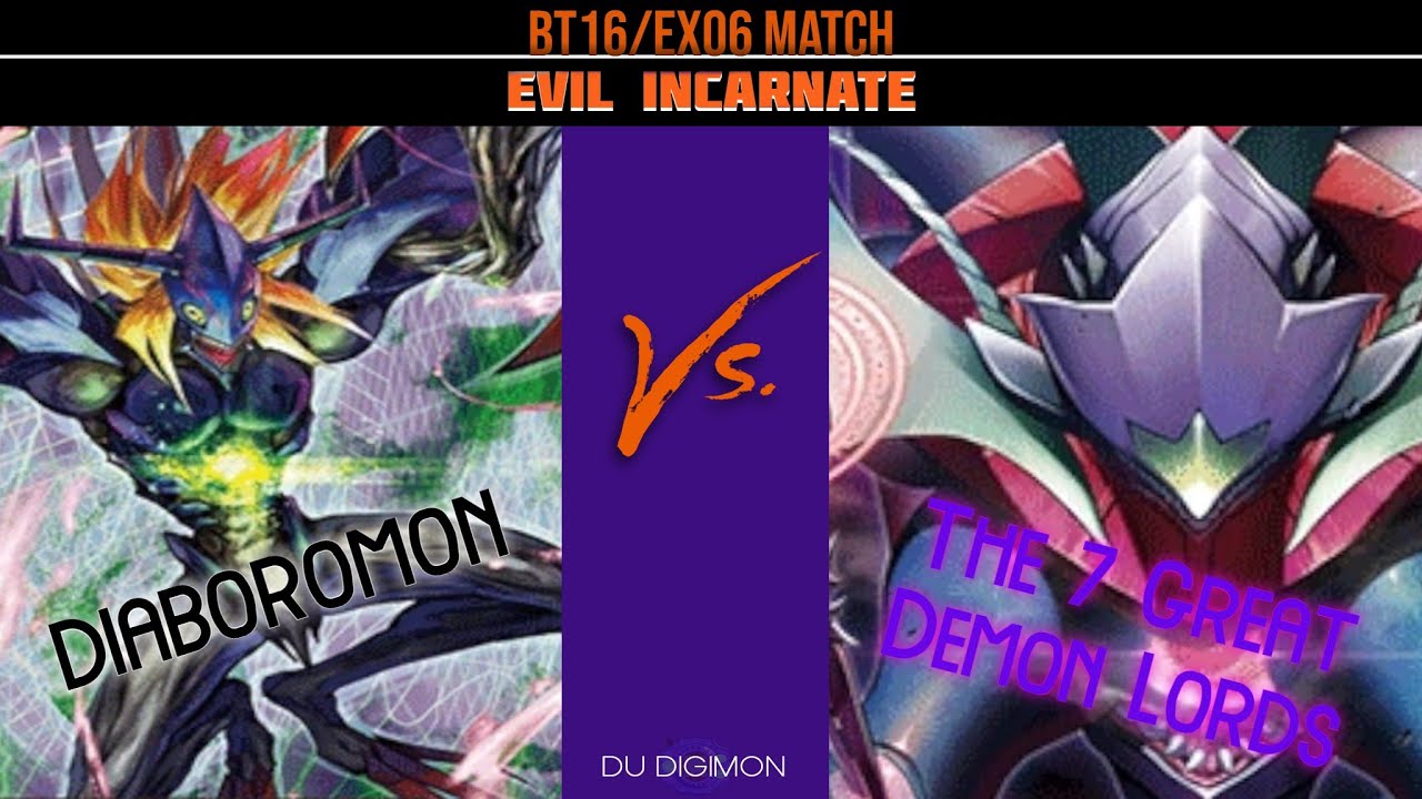 Digimon TCG // BT16/EX06 // Diaboromon vs 7 Great Demon Lords - YouTube