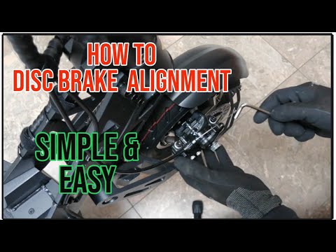 How to Align or Adjust Disc Brake Caliper Apollo Ghost - YouTube
