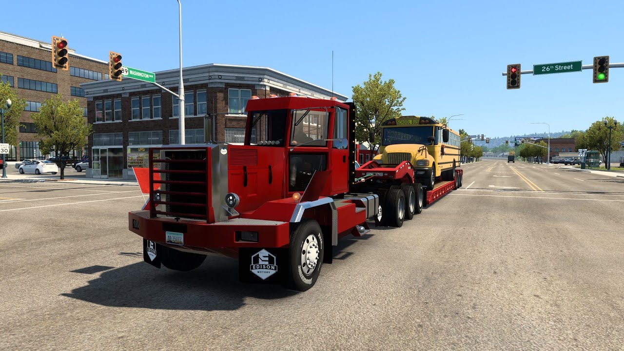 American Truck Simulator - Transporto un autobús escolar de Jackson ...