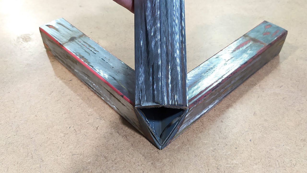 double miter corner joint --working technique-- - YouTube