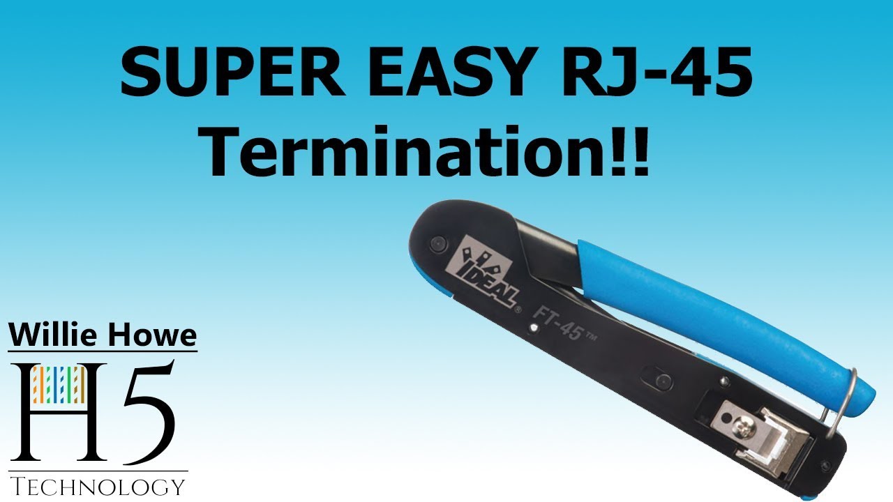 Easy RJ-45 Termination! - Ideal FT-45 - YouTube