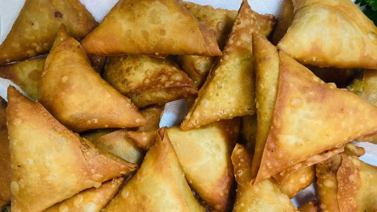 How To Make Ethiopian Style Chicken Sambusa with home made sheets - YouTube