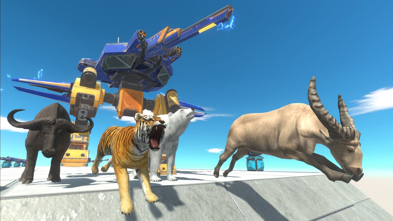 Which animal can escape from thunderbolt robots? - Animal Revolt Battle ...