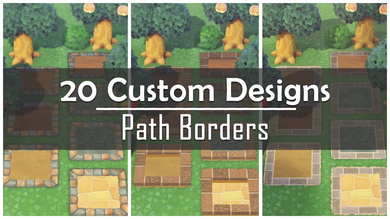 20 Path Borders || Animal Crossing New Horizons || Acnh - YouTube