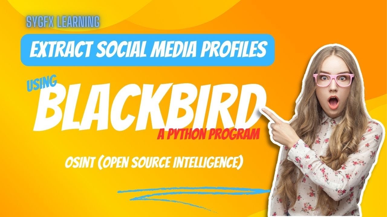 how to - Social - Engineer - OSINT - Black Bird - python - kali - linux ...