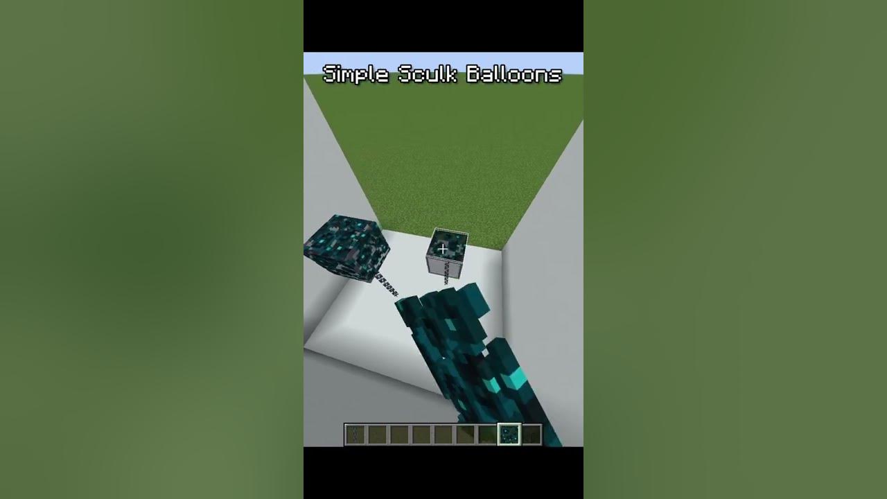 Minecraft How To Build Sculk Balloons In 119 Youtube