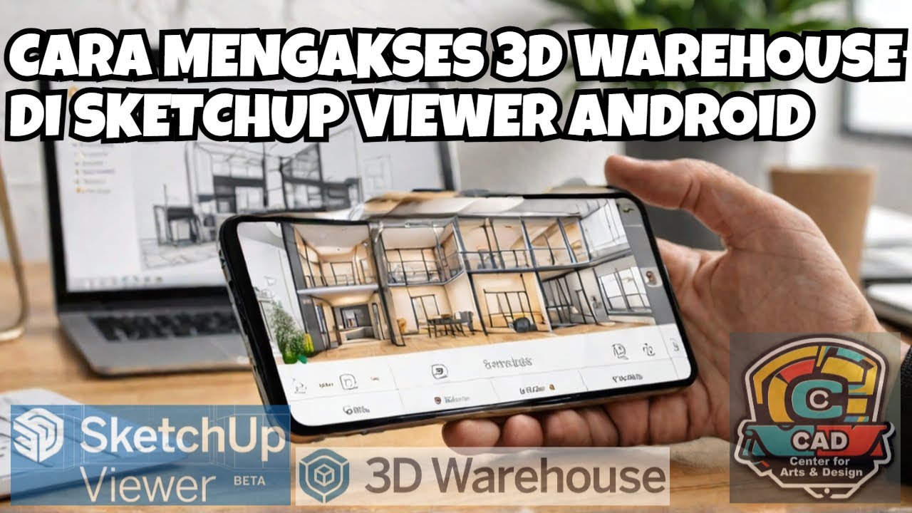 Cara Menggunakan 3D Werehouse Sketchup Untuk Mencari Desain Model 3D - YouTube