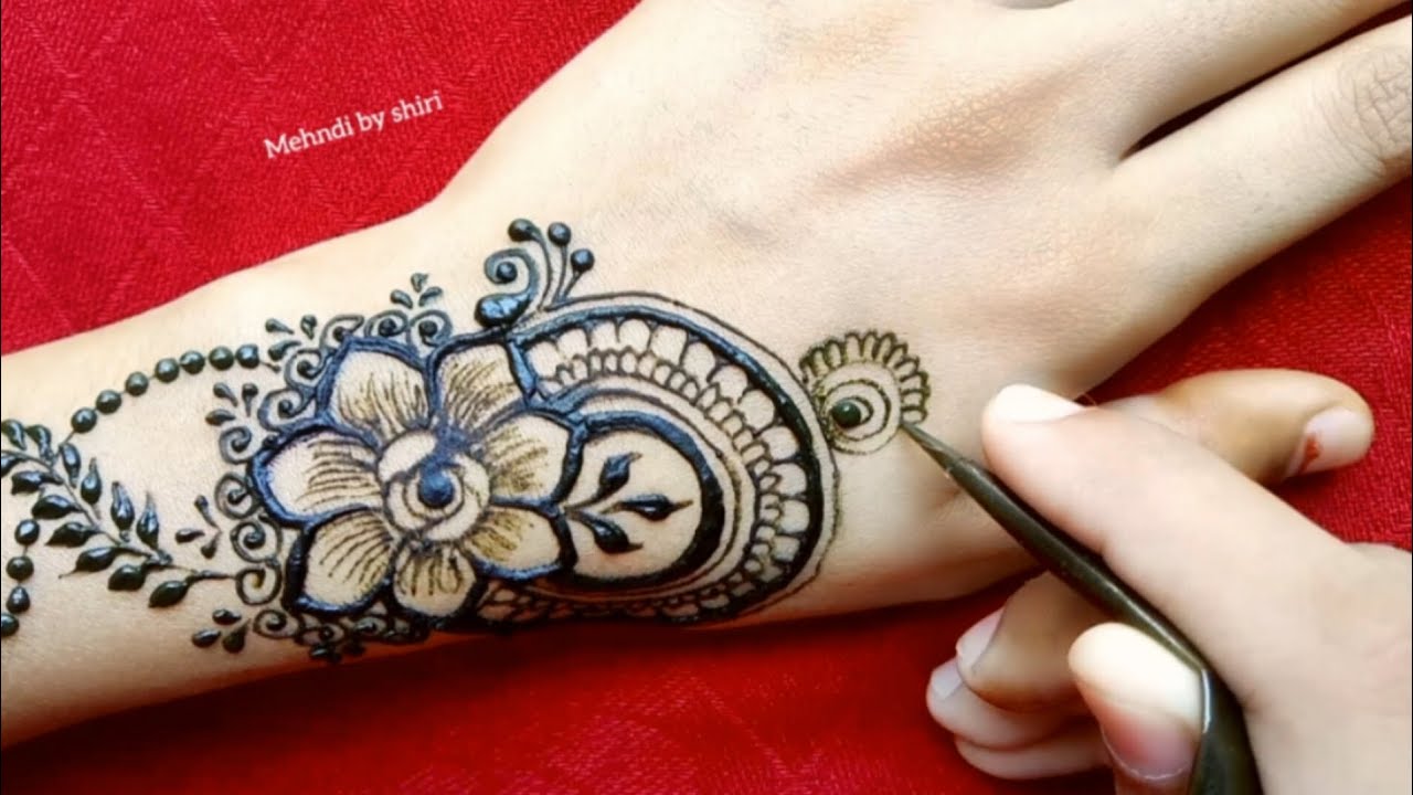 easy and simple mehndi design/back side short mehndi designs/easy ...