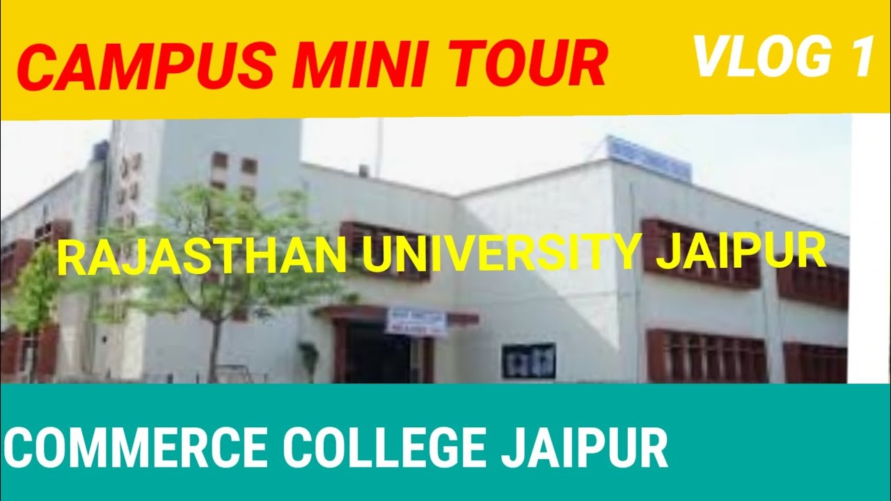 UNIVERSITY COMMERCE COLLEGE JAIPUR ll Campus Mini Tour VLOG 1#college ...