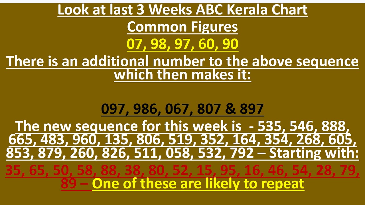 ABC Lottery Tips and Tricks 29 September 2018 Tip No 113 - YouTube