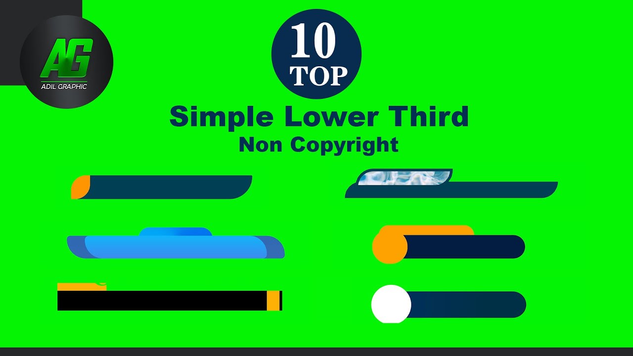 10 Best And Simple Green Screen Lower Third Full HD - YouTube