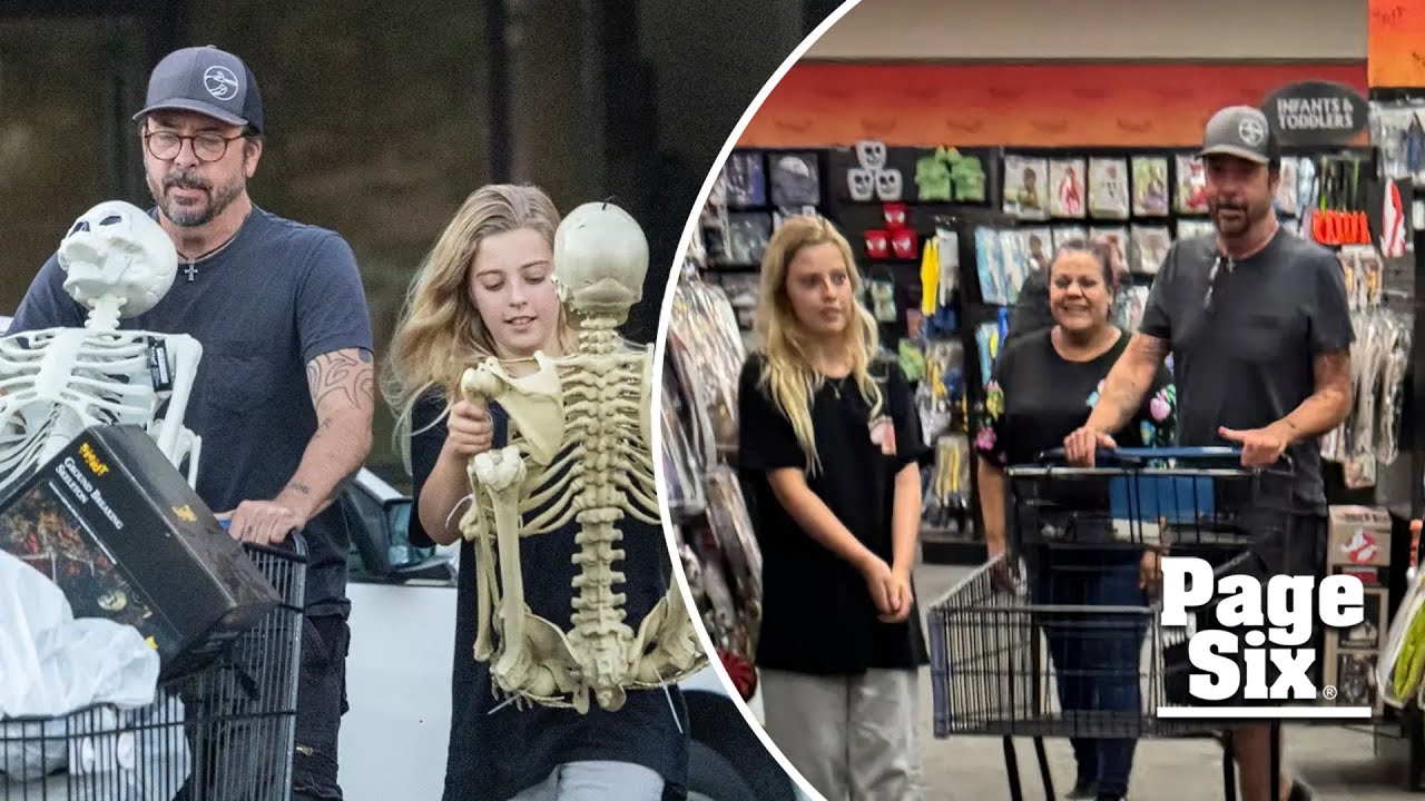 Dave Grohl shops for Halloween decorations with daughter in first ...