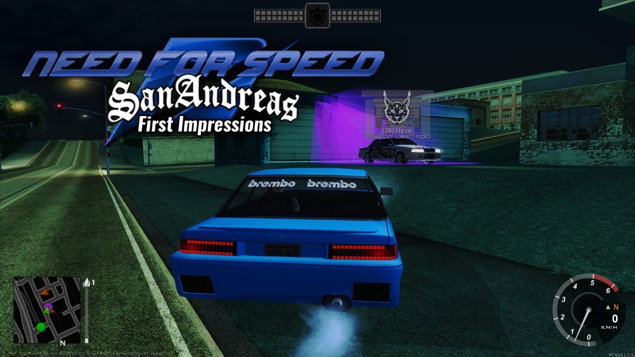 Need for Speed : San Andreas - NFS Inspired MTA Server - YouTube