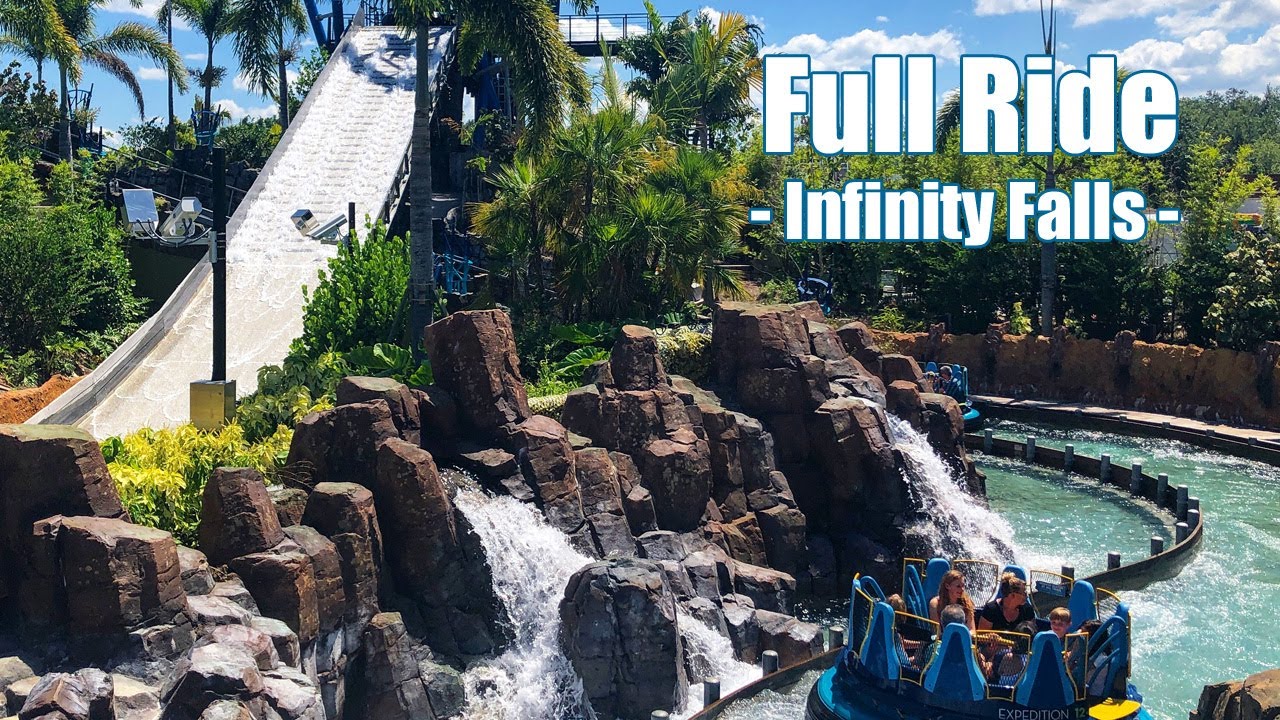 Infinity Falls - SeaWorld Orlando Florida - Full Ride - YouTube