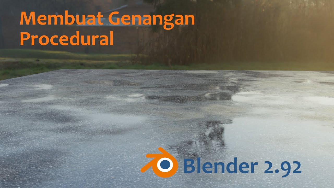 Cara Membuat Efek Jalan Basah Blender 2.9 - YouTube