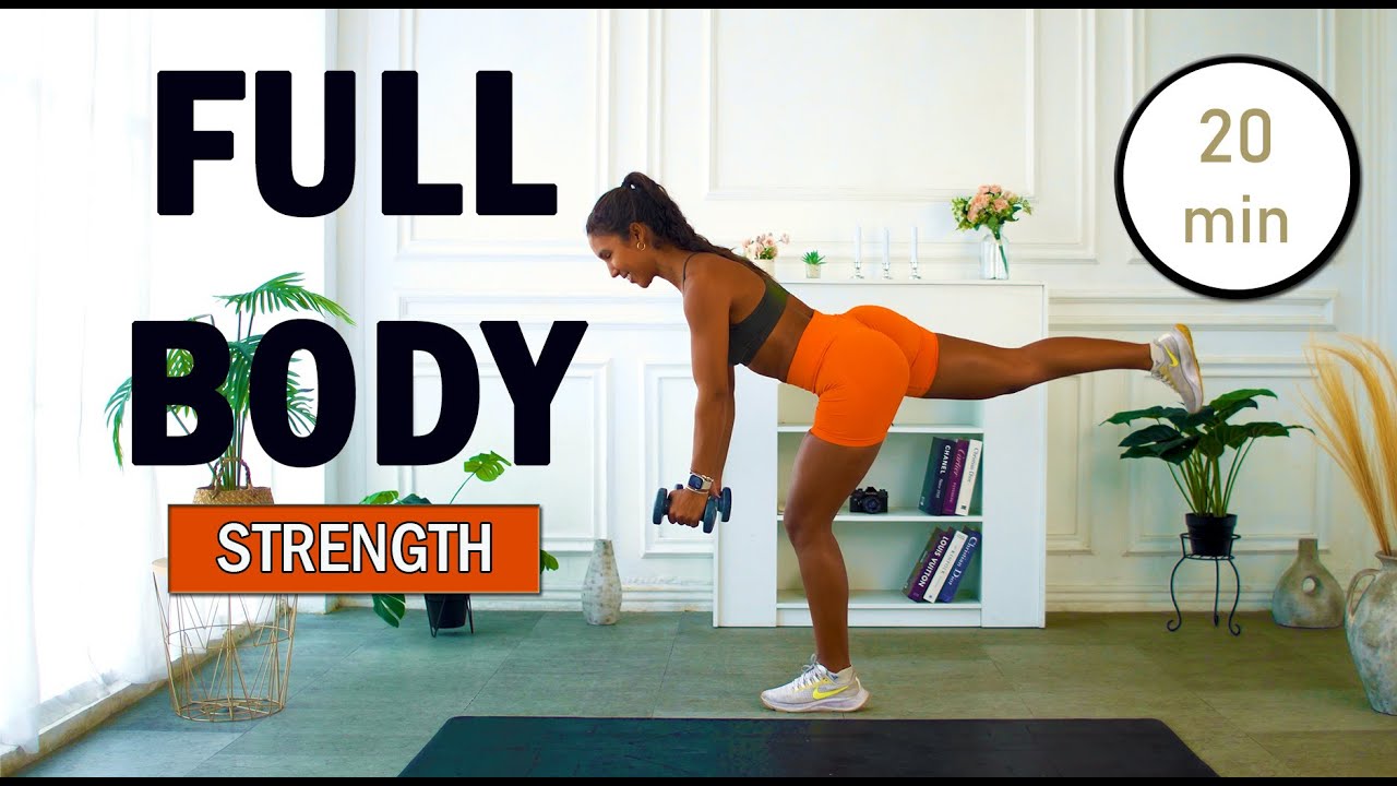 20 MIN KILLER STRENGTH Workout - With Weights - Home Workout with ...