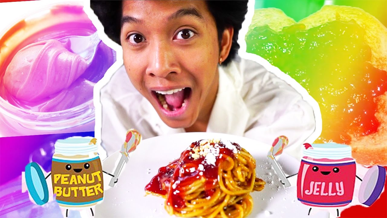 PEANUT BUTTER AND JELLY SPAGHETTI!! TASTE TEST!! - YouTube