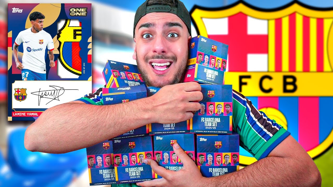 Abro CAJAS Premium del BARÇA y ME TOCAN 4 cartas FIRMADAS - YouTube