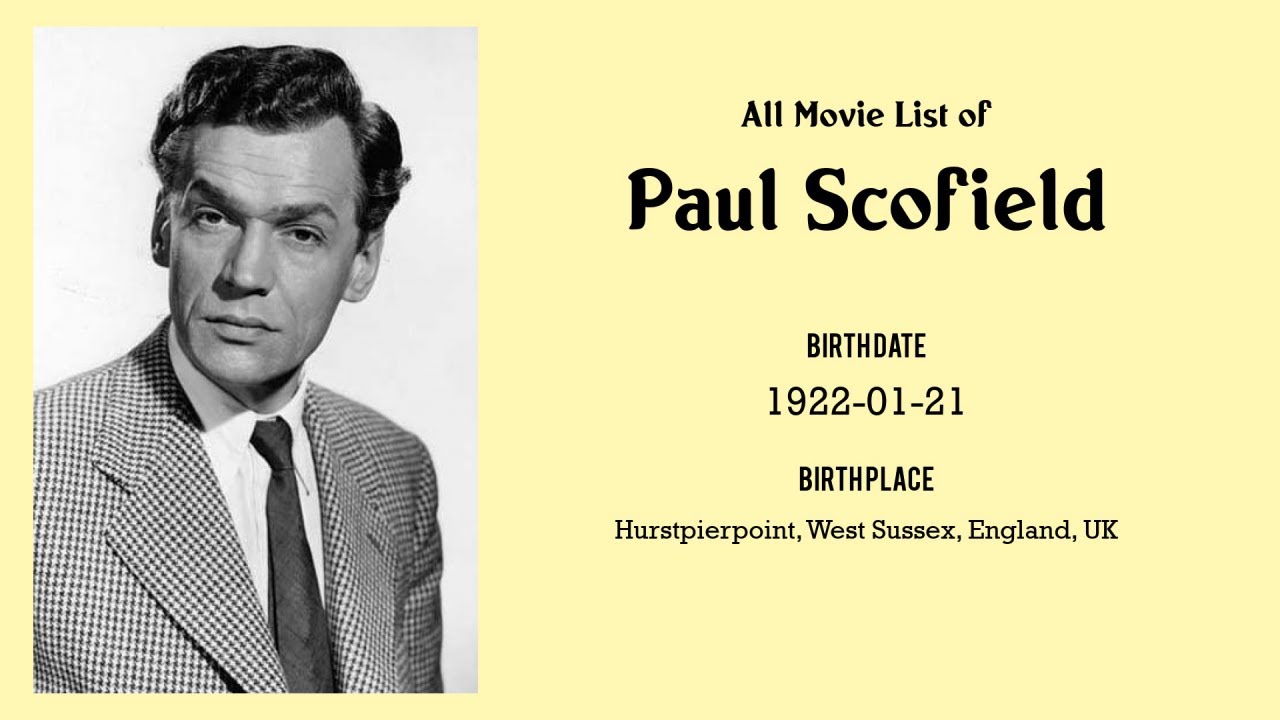 Paul Scofield Movies list Paul Scofield| Filmography of Paul Scofield ...