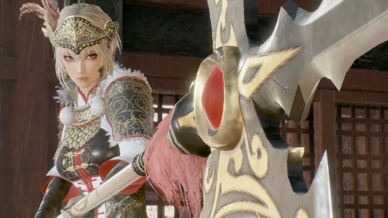 Lu Lingqi with her father's weapon in Dynasty Warriors 9! - YouTube